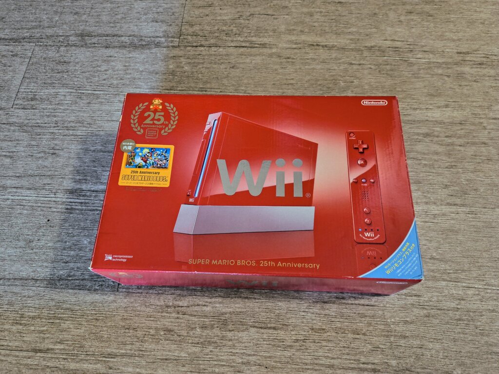 4TB Boxed Modded Super Mario Red Wii Package ~ 25th Anniversary Edition ...