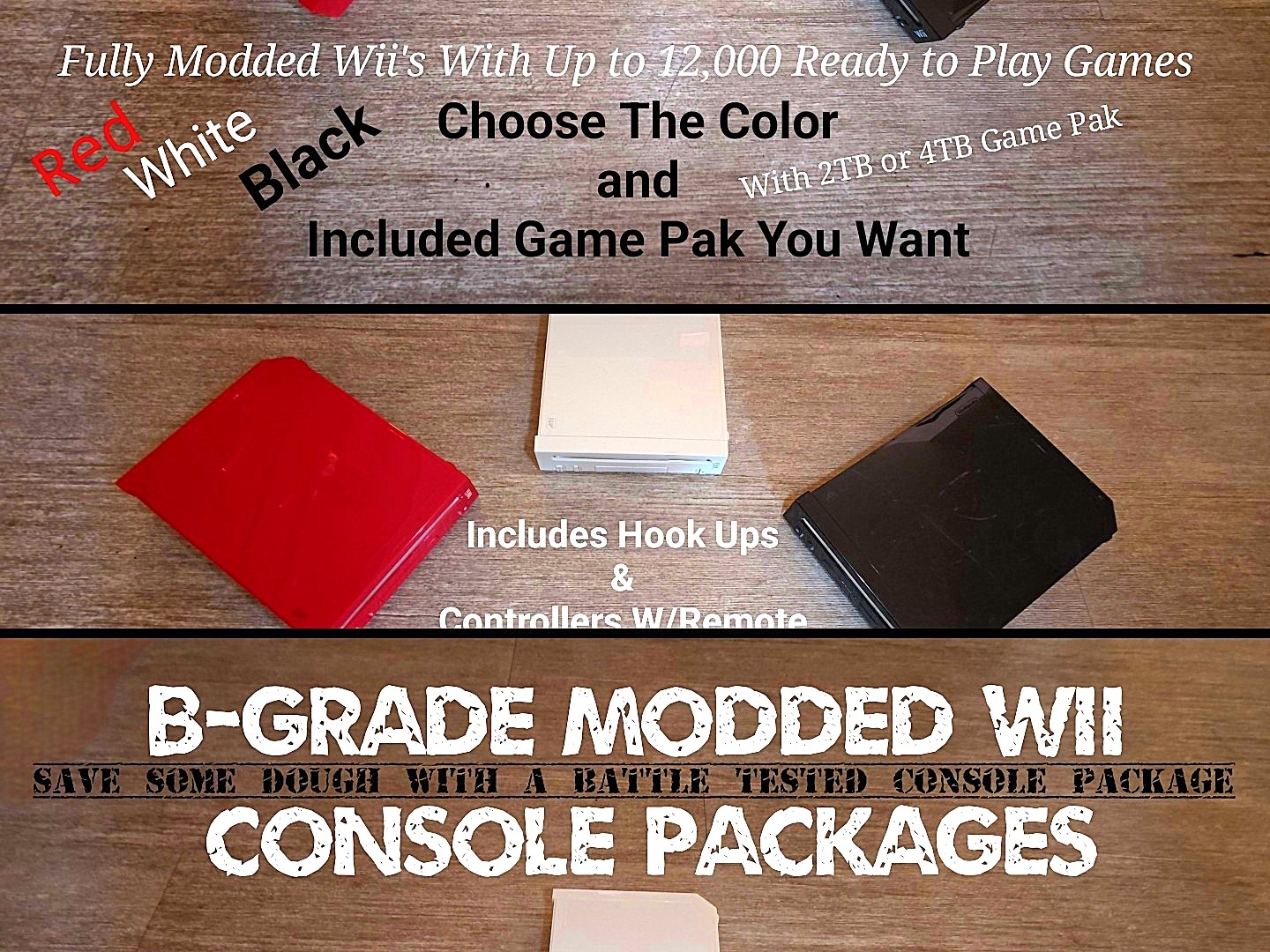 B-Grade Modded Wii Game Paks (2 or 4 TB) – Mariogasm